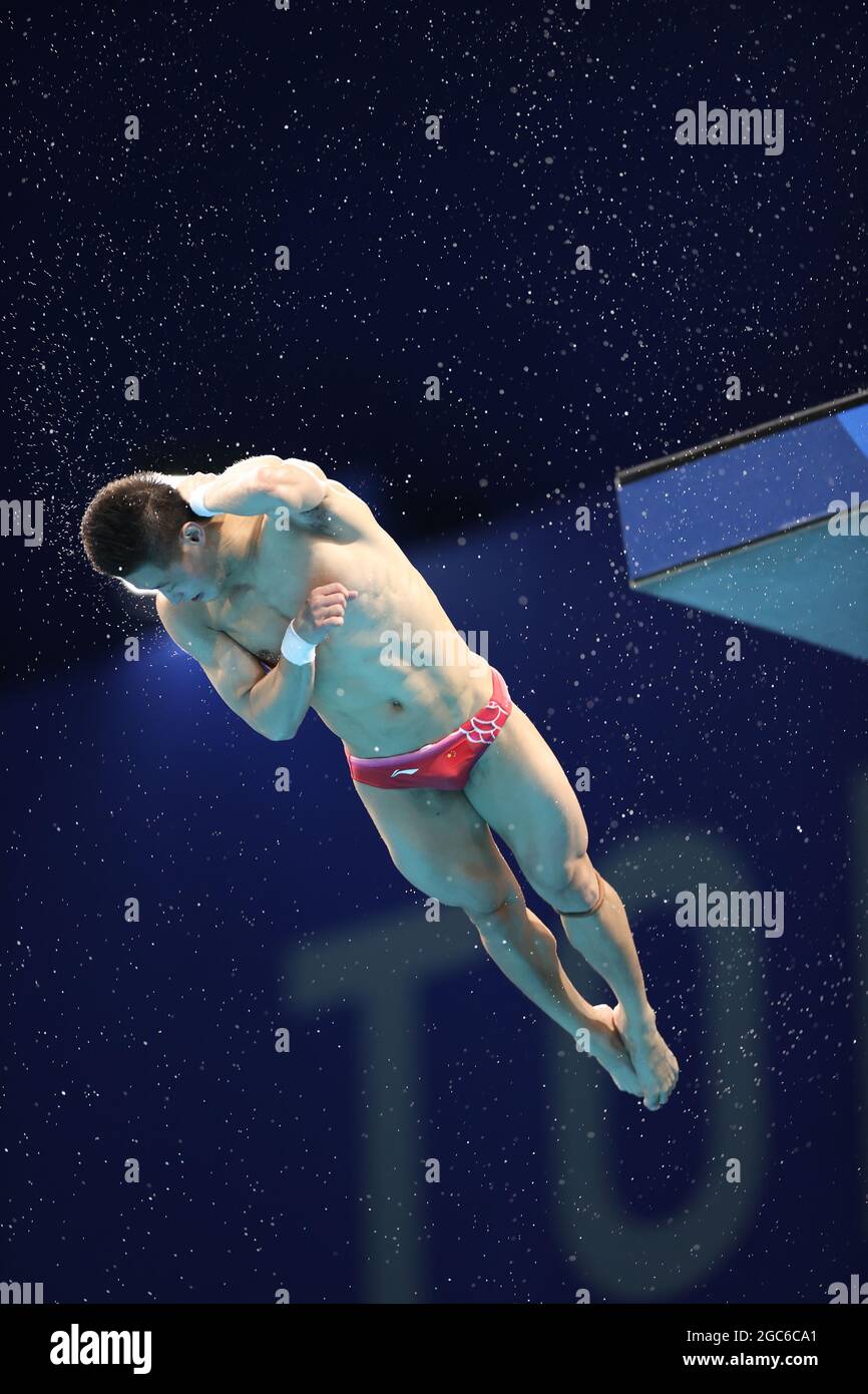 Tokyo, Japan. 7th Aug, 2021. YANG Jian (CHN) Diving : Men's 10m ...