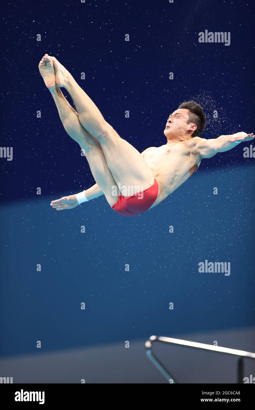 Tokyo, Japan. 7th Aug, 2021. CAO Yuan (CHN) Diving : Men's 10m Platform ...