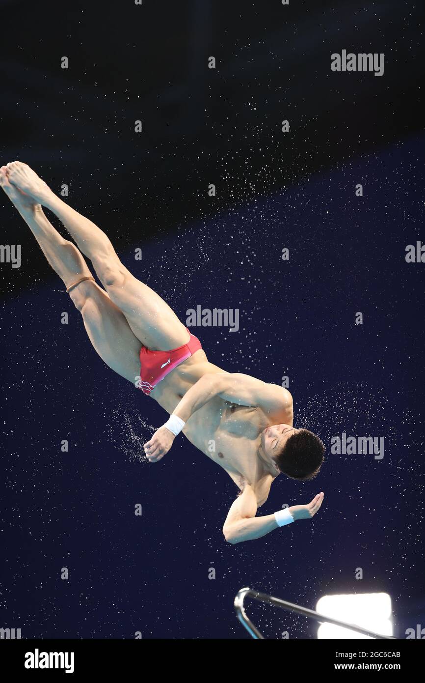 Tokyo, Japan. 7th Aug, 2021. YANG Jian (CHN) Diving : Men's 10m ...