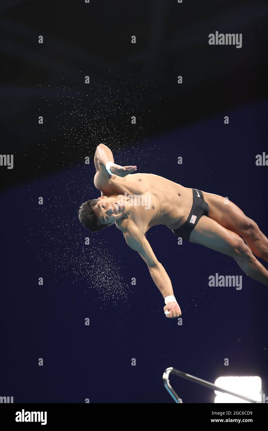 Tokyo, Japan. 7th Aug, 2021. WINDLE Jordan (USA) Diving : Men's 10m ...
