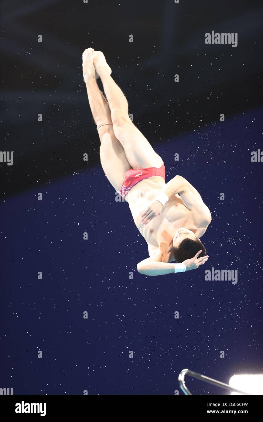 Tokyo, Japan. 7th Aug, 2021. CAO Yuan (CHN) Diving : Men's 10m Platform ...