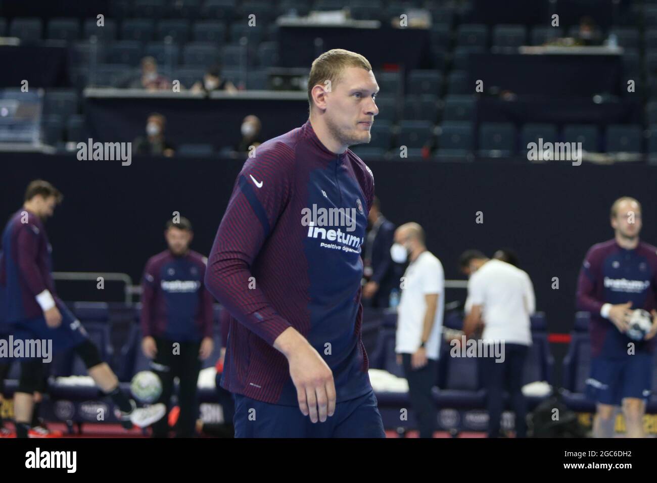 Dainis Kristopans of Paris Saint Germain during the EHF Champions ...