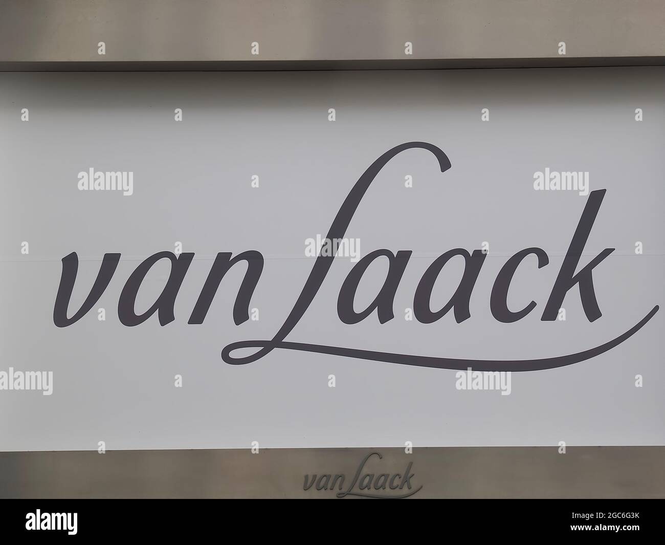 Van Laack Logo at a store in Hamburg in Germany Stock Photo - Alamy
