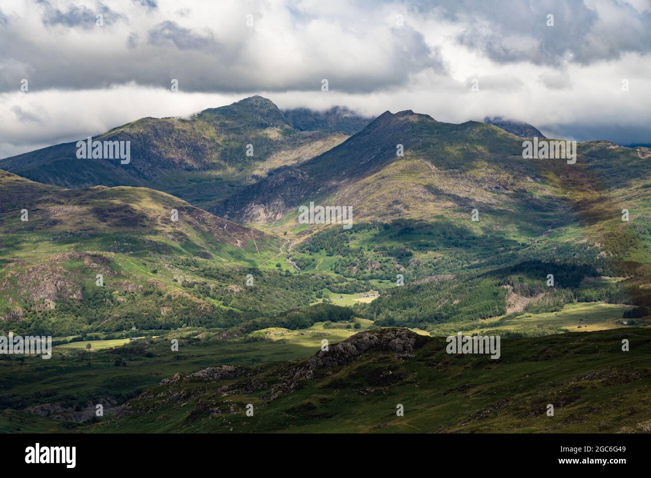 Mount Snowdon view from Cnicht in the south Stock Photo - Alamy
