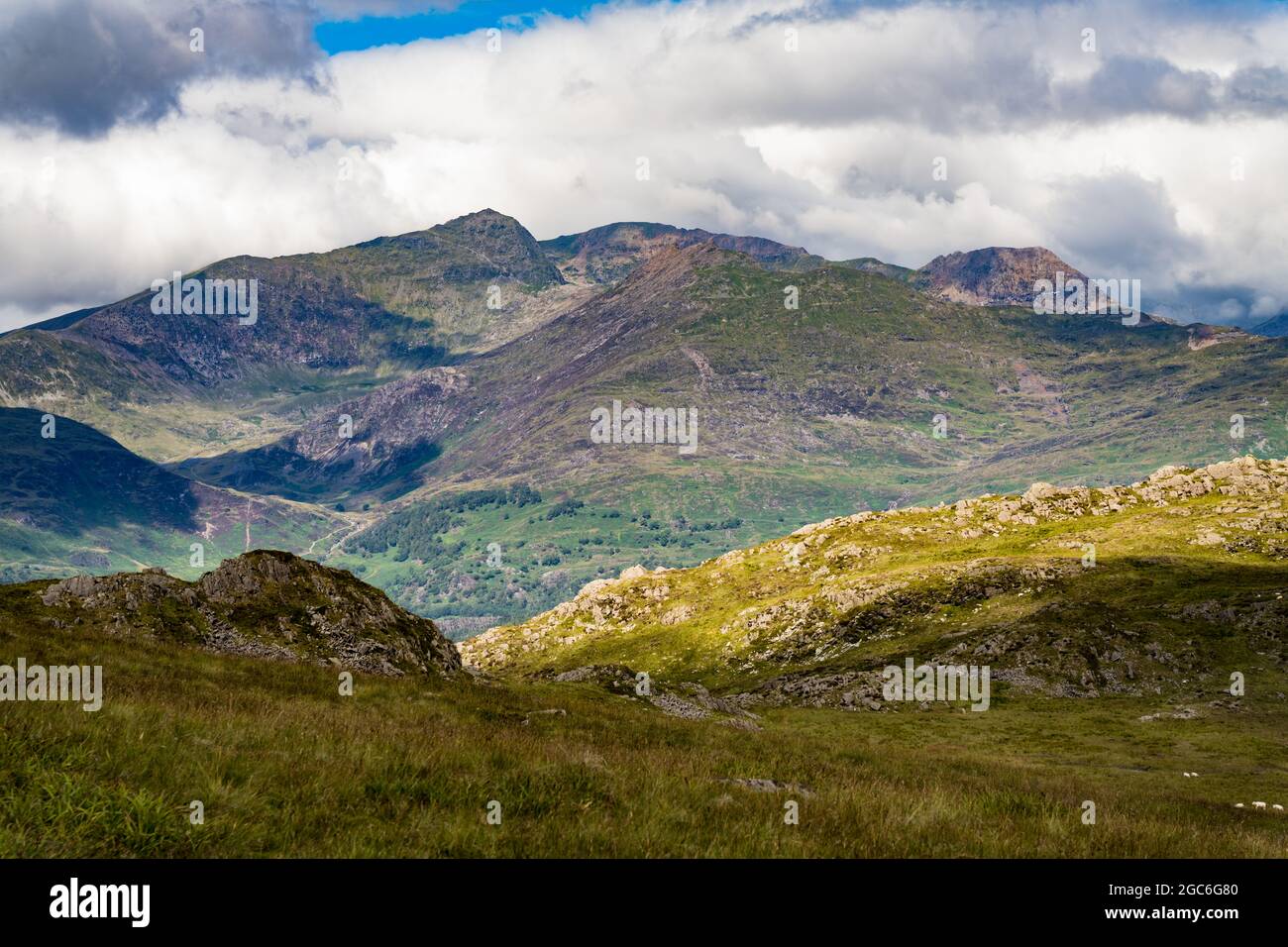 Mount Snowdon view from Cnicht in the south Stock Photo - Alamy