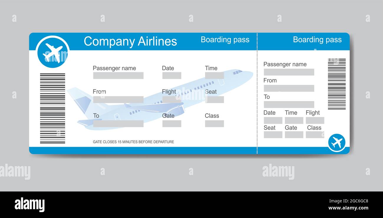 Boarding pass template hi-res stock photography and images - Alamy