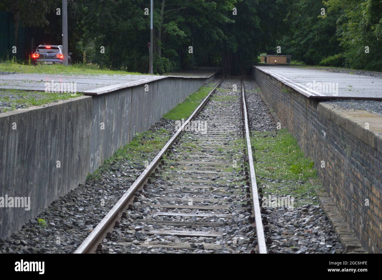 Platform 17 (Gleis17) Holocaust Memorial at Berlin-Grunewald station in ...