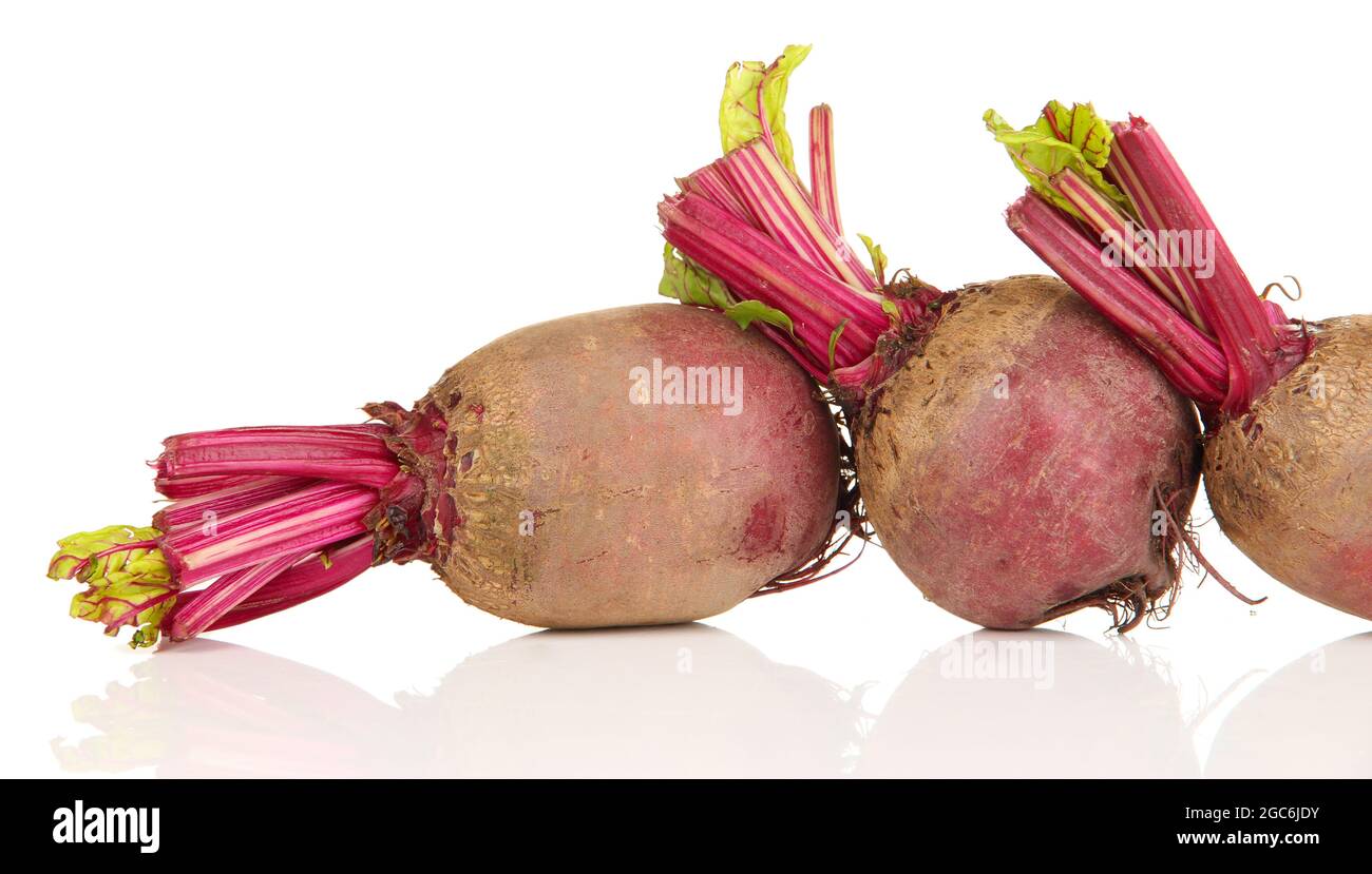 Young beets isolated on white Stock Photo - Alamy