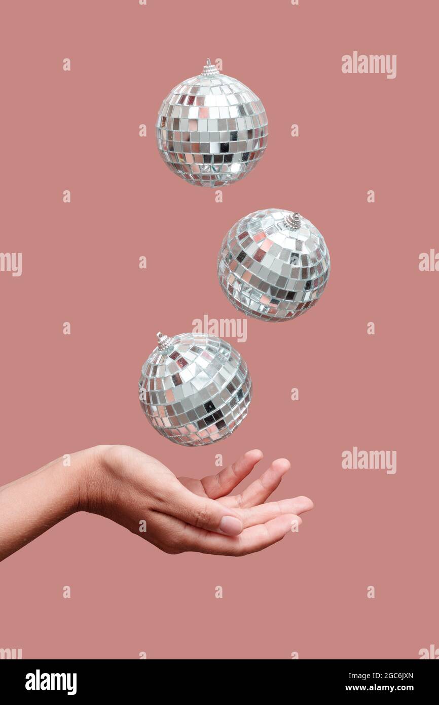Glitter ball top disco hi-res stock photography and images - Alamy
