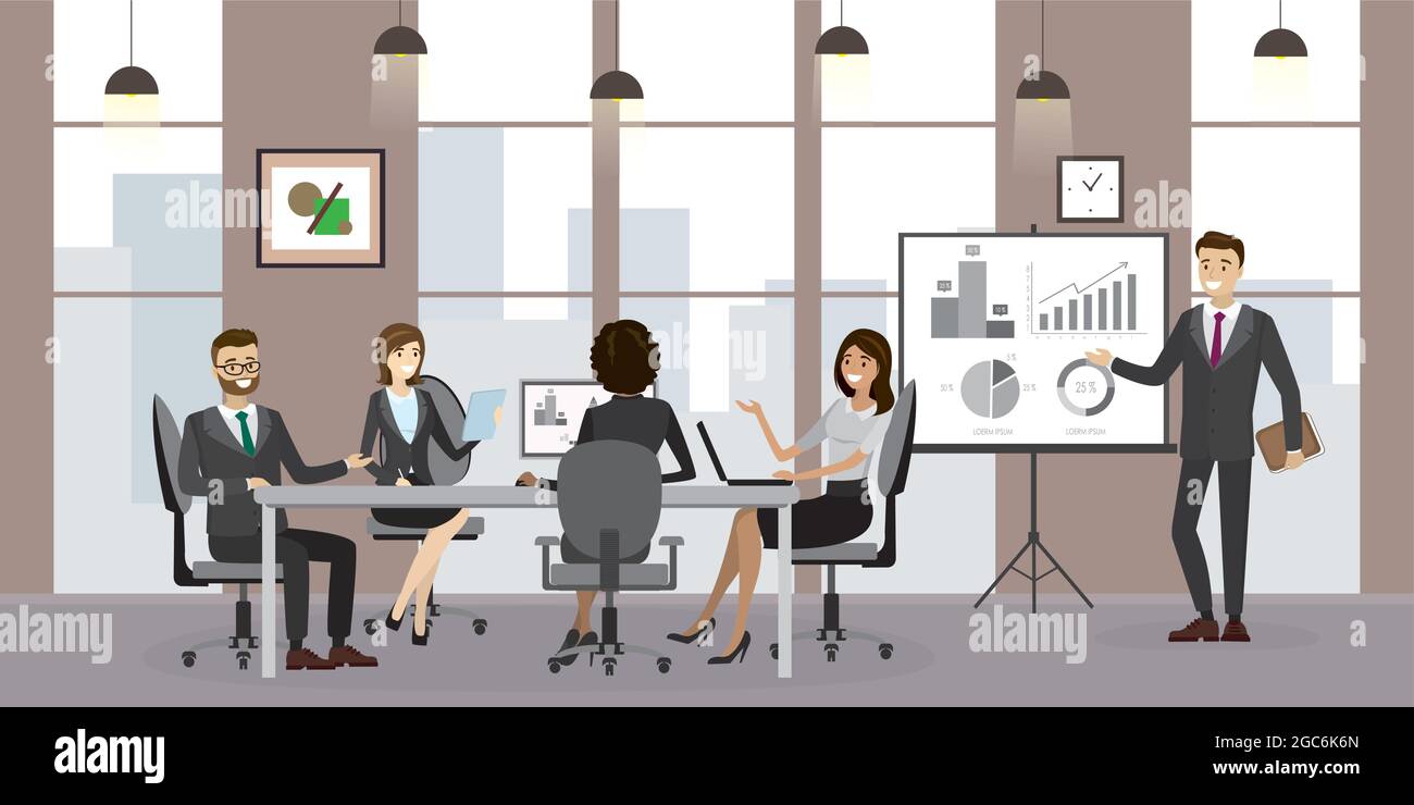 Office Meeting Cartoon