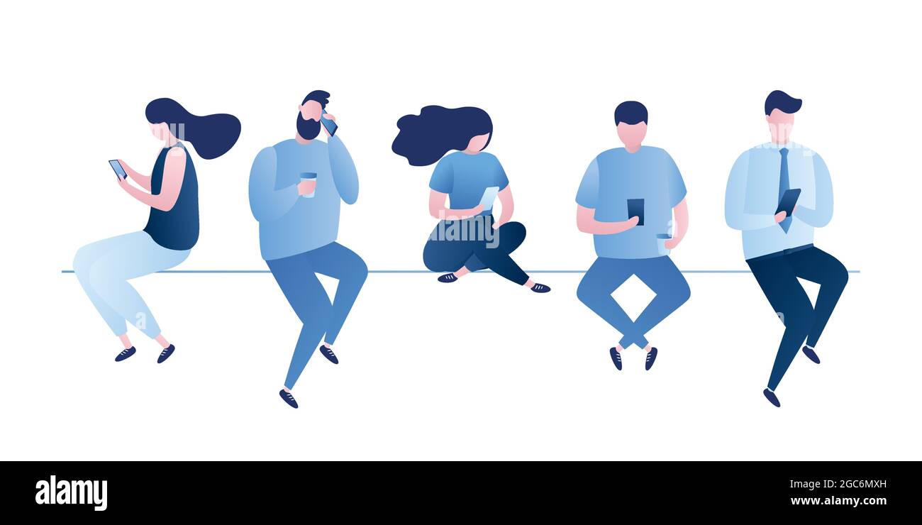 Male sit Stock Vector Images - Alamy