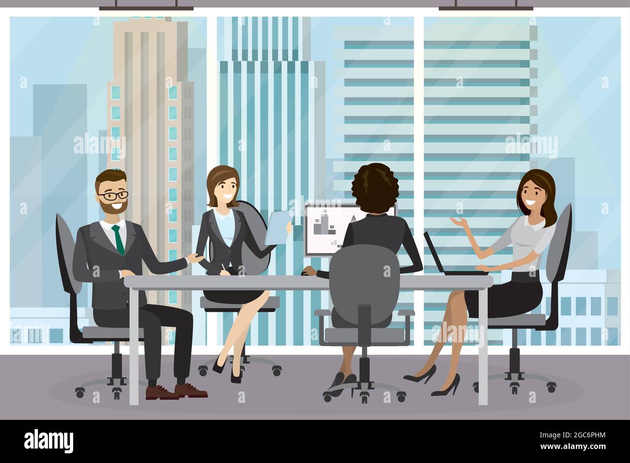 Team brainstorming cartoon hi-res stock photography and images - Alamy