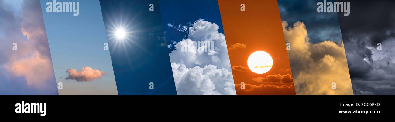 Sky in various weather Stock Photo - Alamy