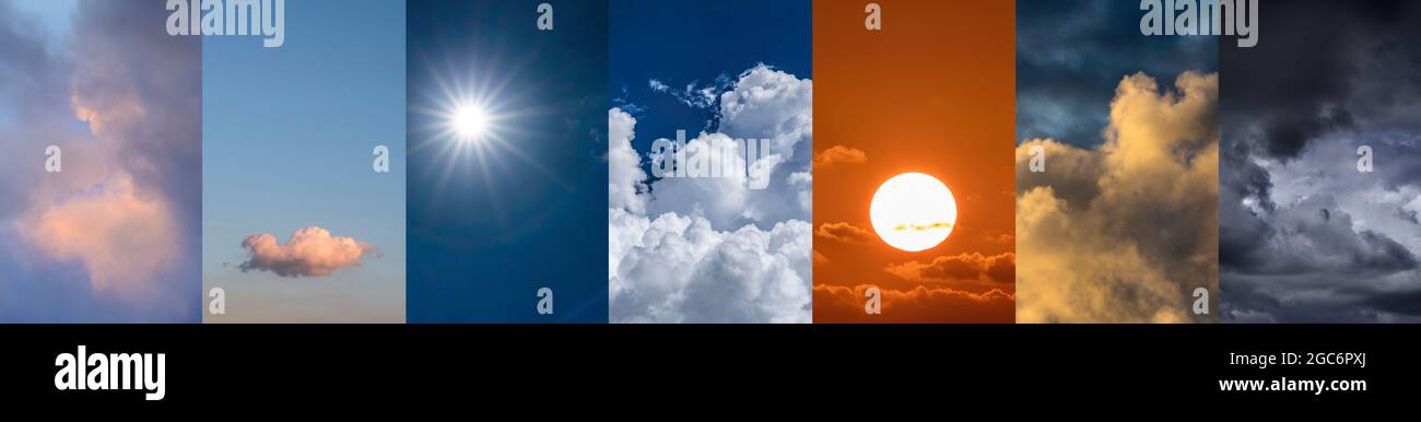 Sky in various weather Stock Photo - Alamy