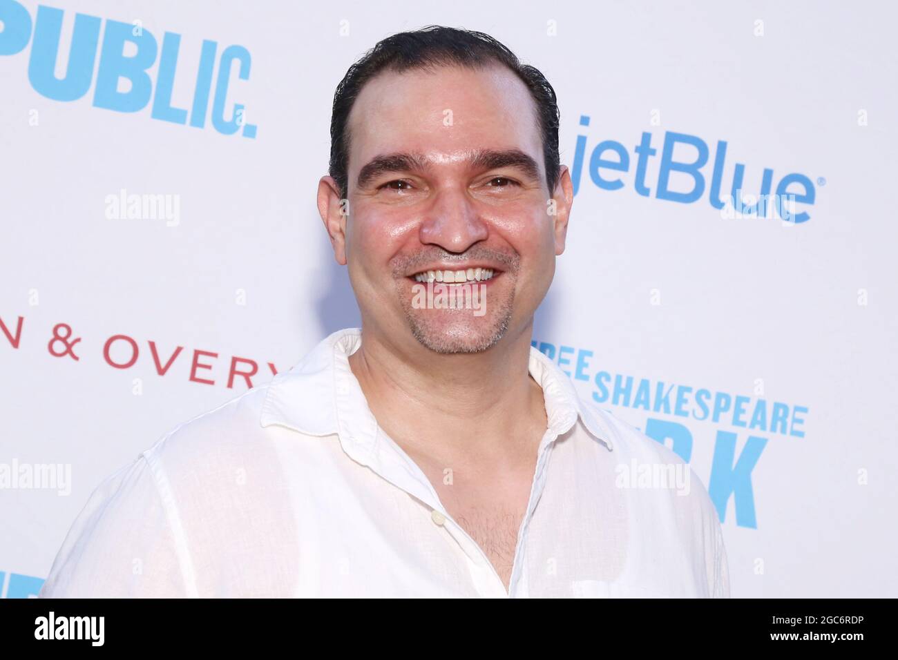 New York, NY, USA. 6th Aug, 2021. Javier Munoz arrives at the opening ...