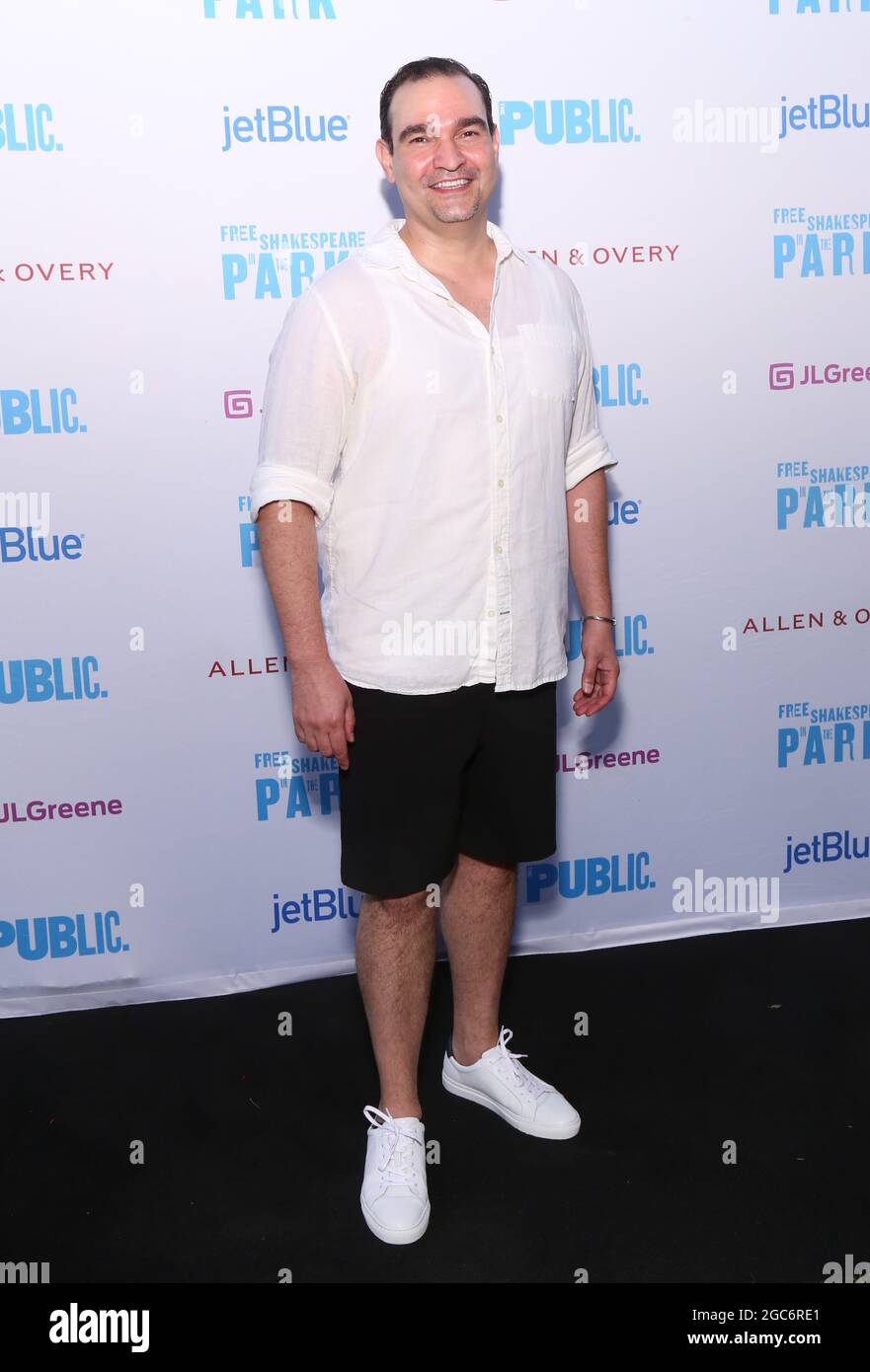 New York, NY, USA. 6th Aug, 2021. Javier Munoz arrives at the opening ...