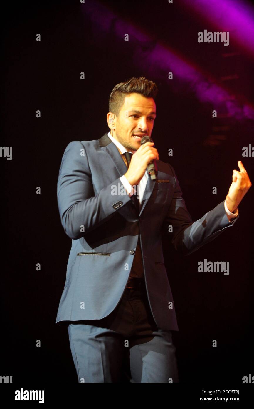 Peter Andre Performing at Sheffield City Hall , Sheffield Stock Photo ...