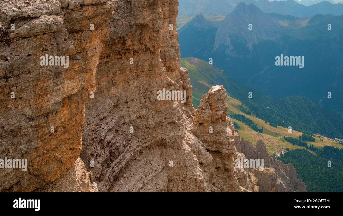Stunning view of valley and rocks. View from the mountain Stock Photo ...