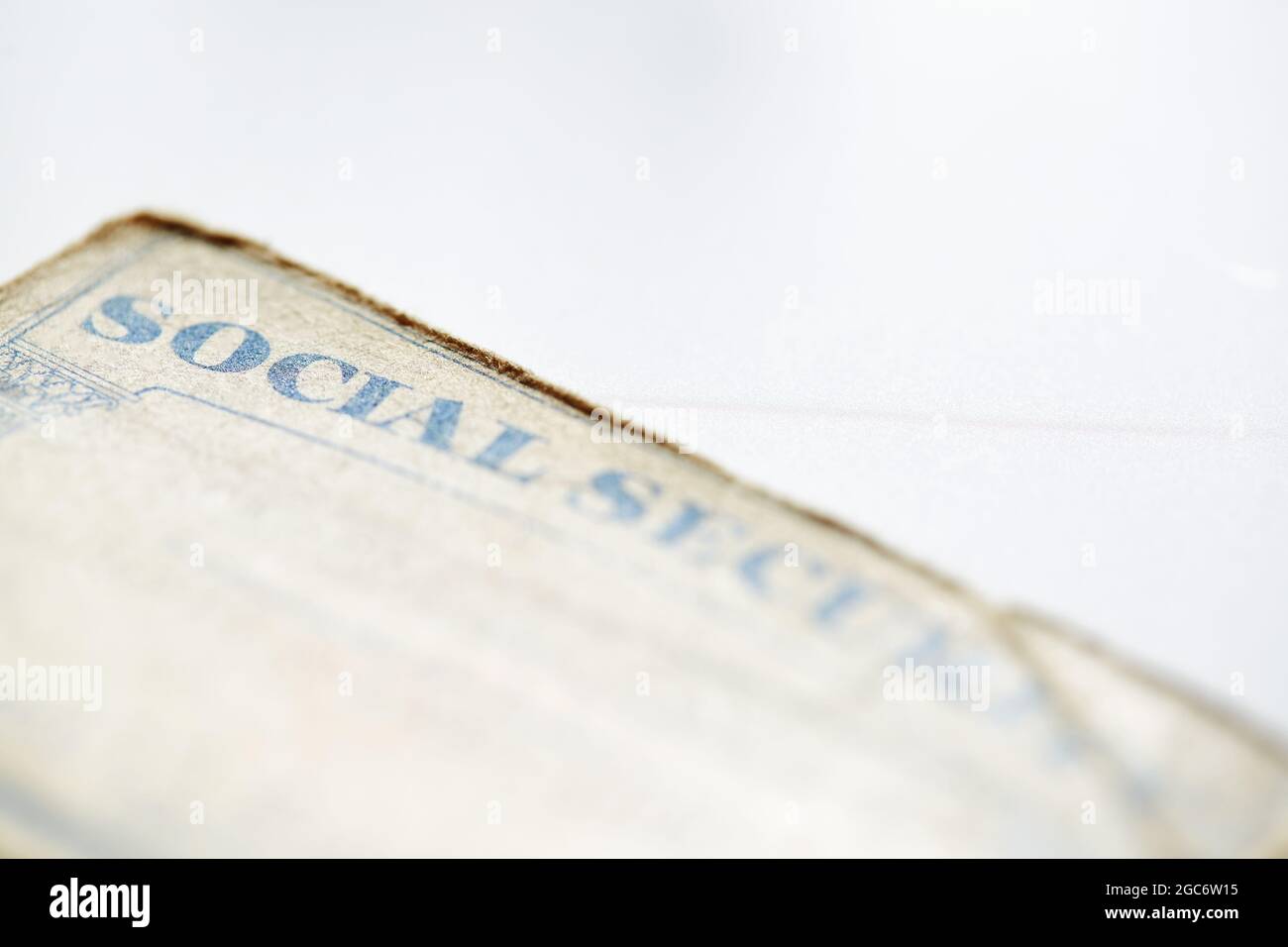 Close-up of social security card Stock Photo - Alamy