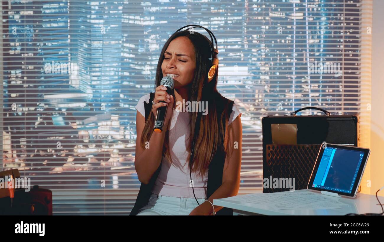 Girl Singing Into Microphone Tumblr