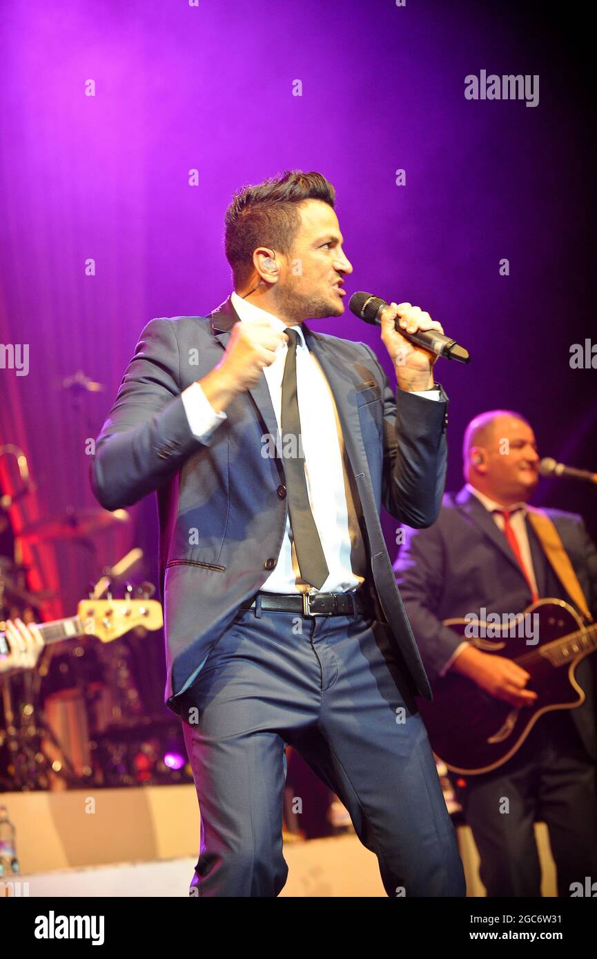 Peter Andre Performing at Sheffield City Hall , Sheffield Stock Photo ...