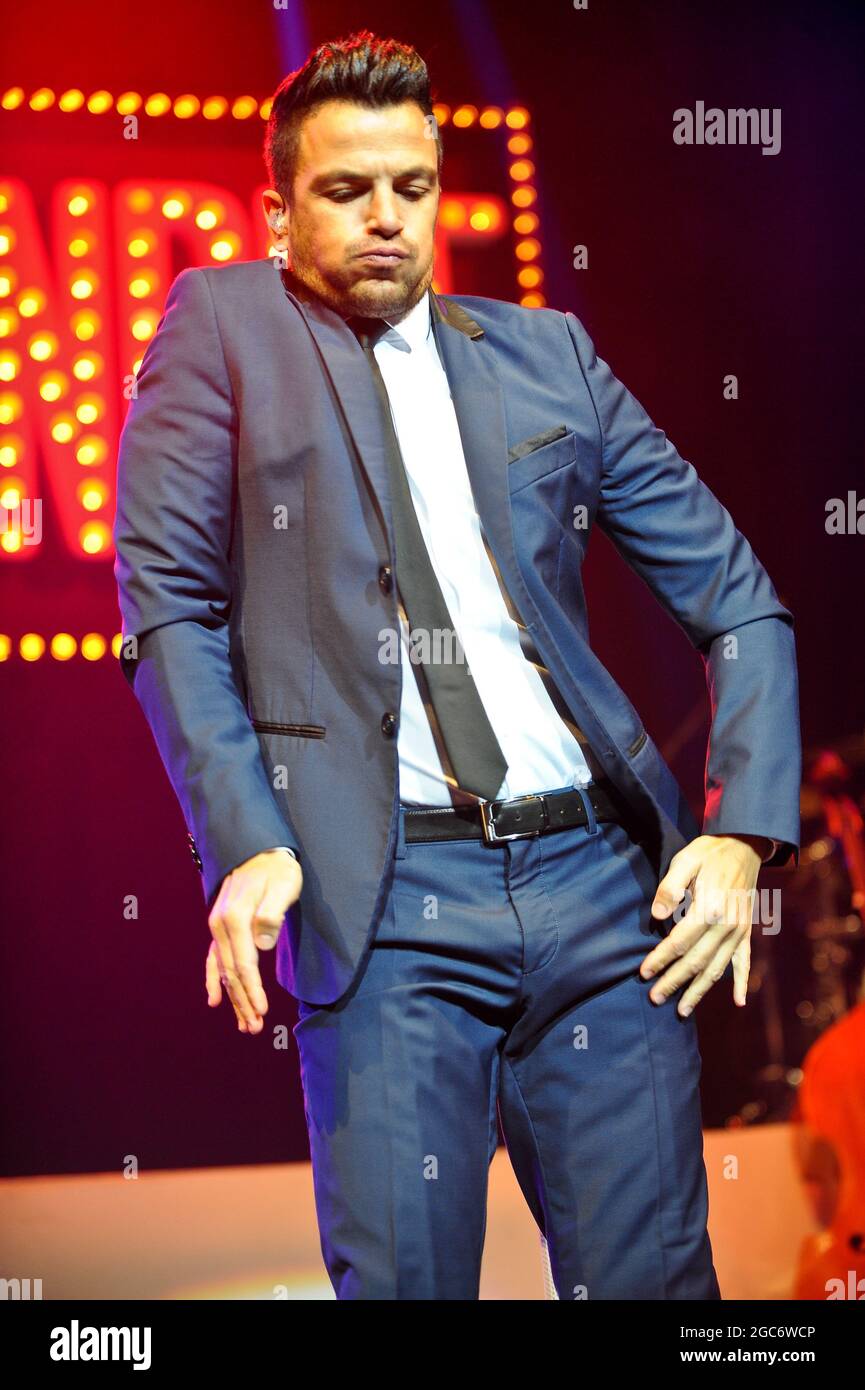 Peter Andre Performing at Sheffield City Hall , Sheffield Stock Photo ...