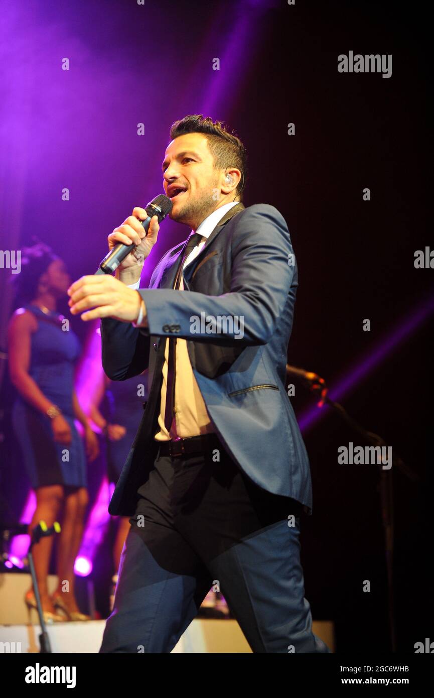 Peter Andre Performing at Sheffield City Hall , Sheffield Stock Photo ...