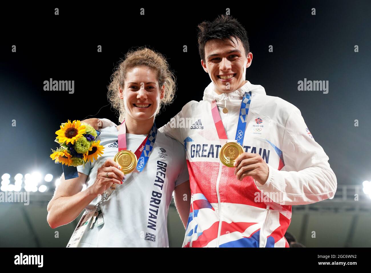 Modern Pentathlon gold medalists, Great Britain's Kate French and ...