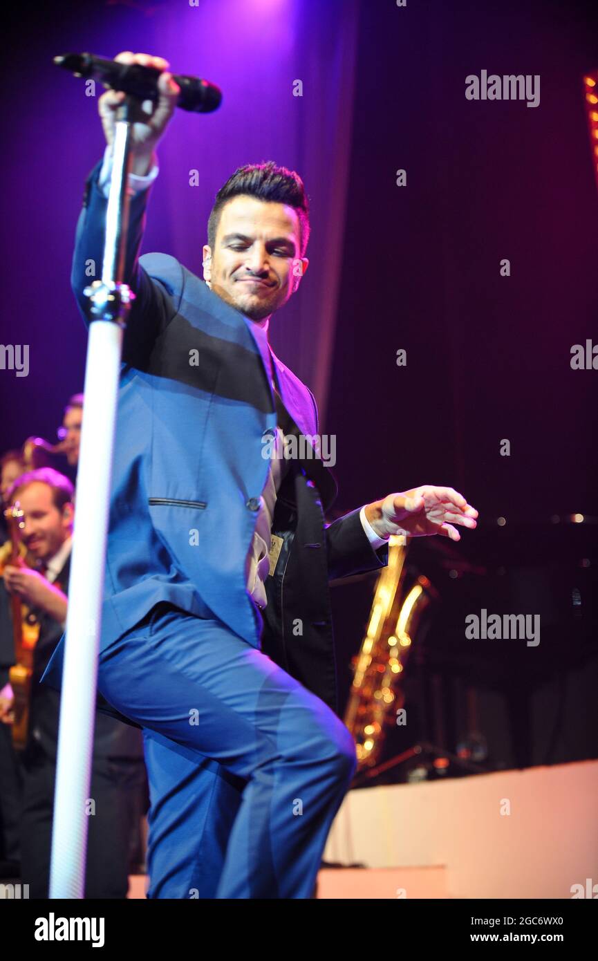 Peter Andre Performing at Sheffield City Hall , Sheffield Stock Photo ...