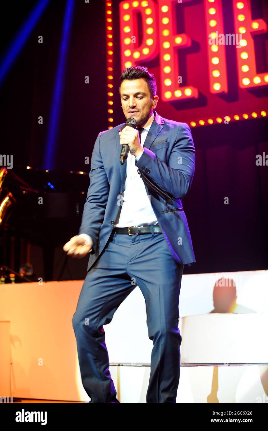Peter Andre Performing at Sheffield City Hall , Sheffield Stock Photo ...