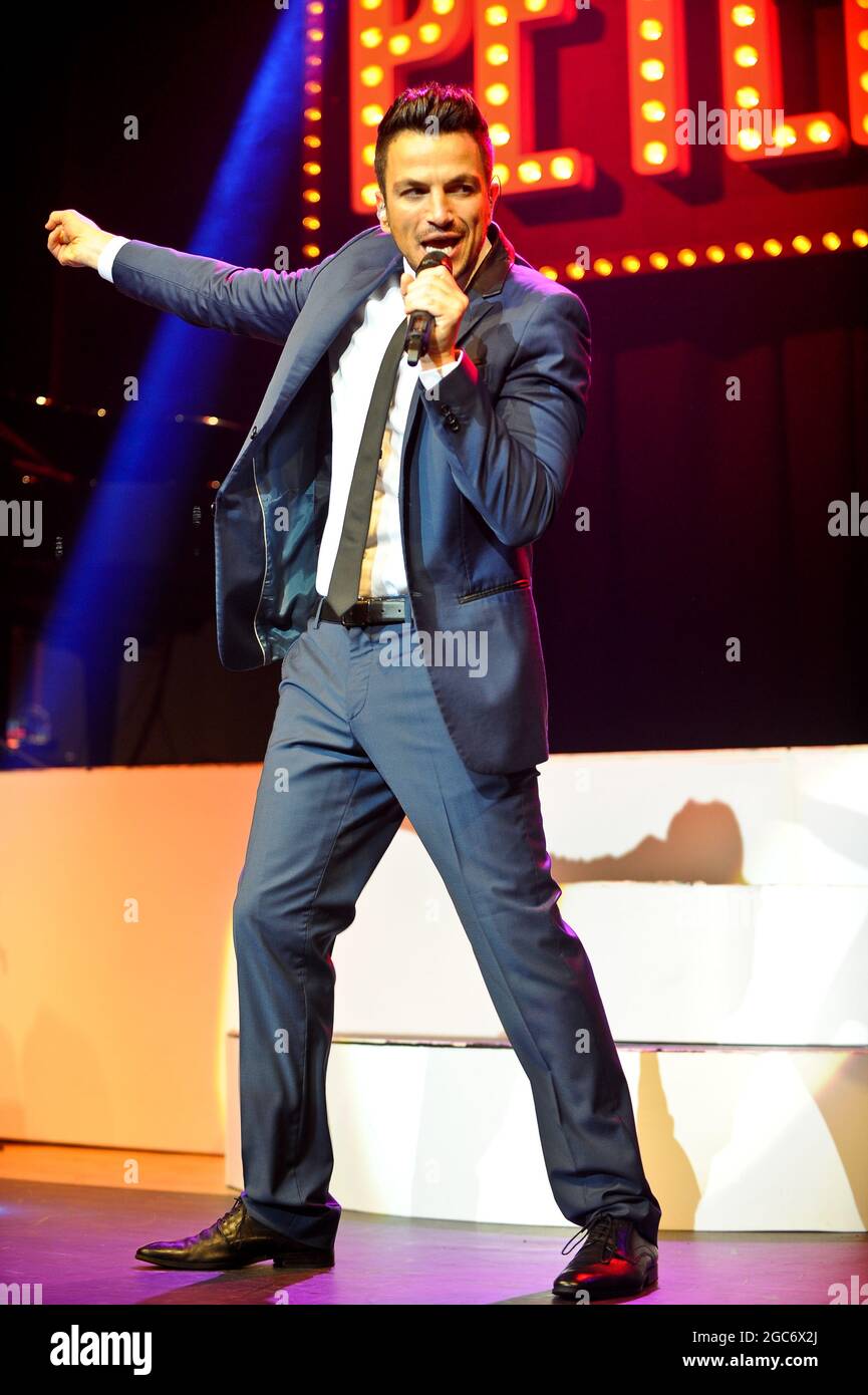 Peter Andre Performing at Sheffield City Hall , Sheffield Stock Photo ...