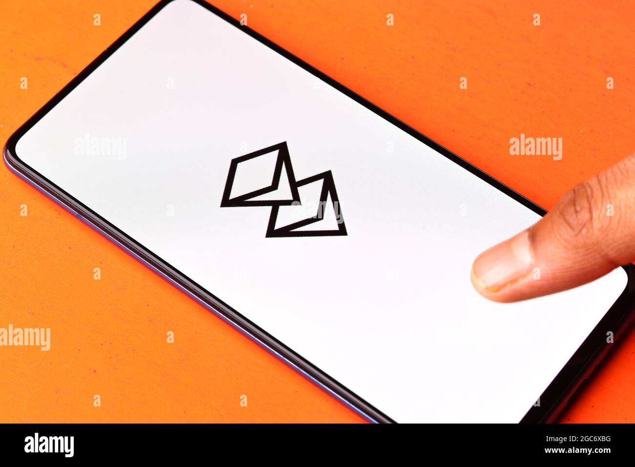 Assam, India - August 6, 2021 : Bitclout logo on phone screen stock ...