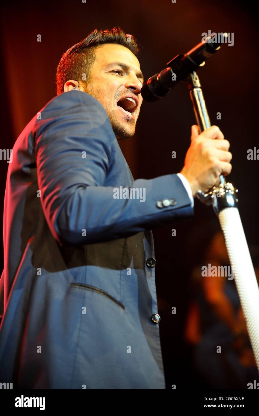 Peter Andre Performing at Sheffield City Hall , Sheffield Stock Photo ...