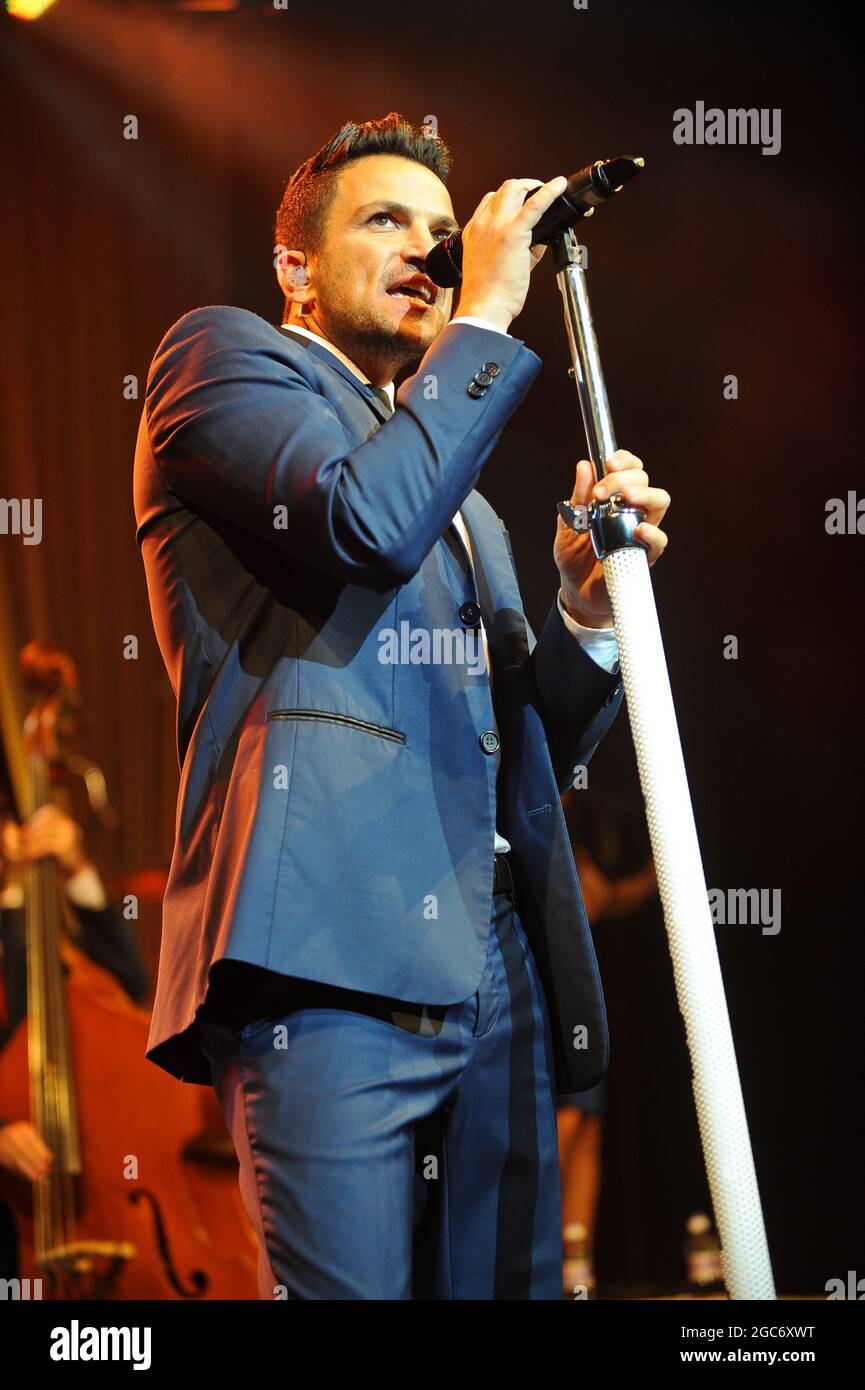 Peter Andre Performing at Sheffield City Hall , Sheffield Stock Photo ...