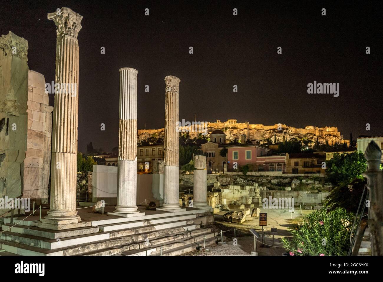 Athens, August 2nd 2021: The Roman Forum near Monastiraki Square in ...