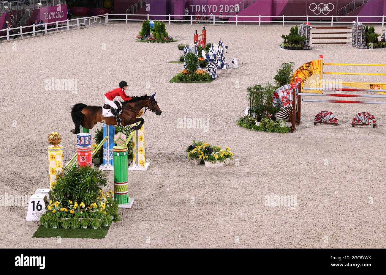 Tokyo, Japan. 07th Aug, 2021. Equestrian Sport/Jumping: Olympics, Team ...