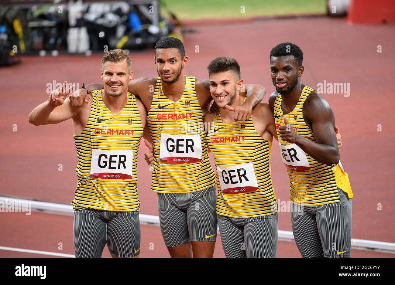 from left: Julian REUS (GER), Joshua HARTMANN (GER), Deniz ALMAS (GER ...