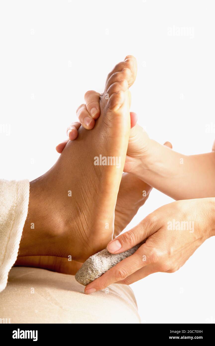 Hand pumice stone hi-res stock photography and images - Alamy