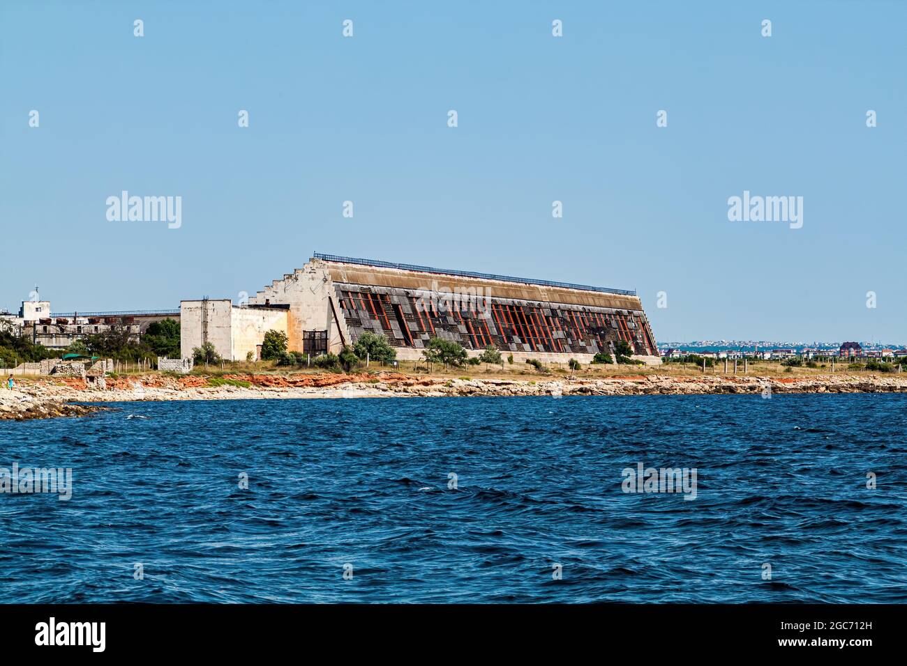 Destroyed radio location station (radar station) `"Dnepr`".Sevastopol ...
