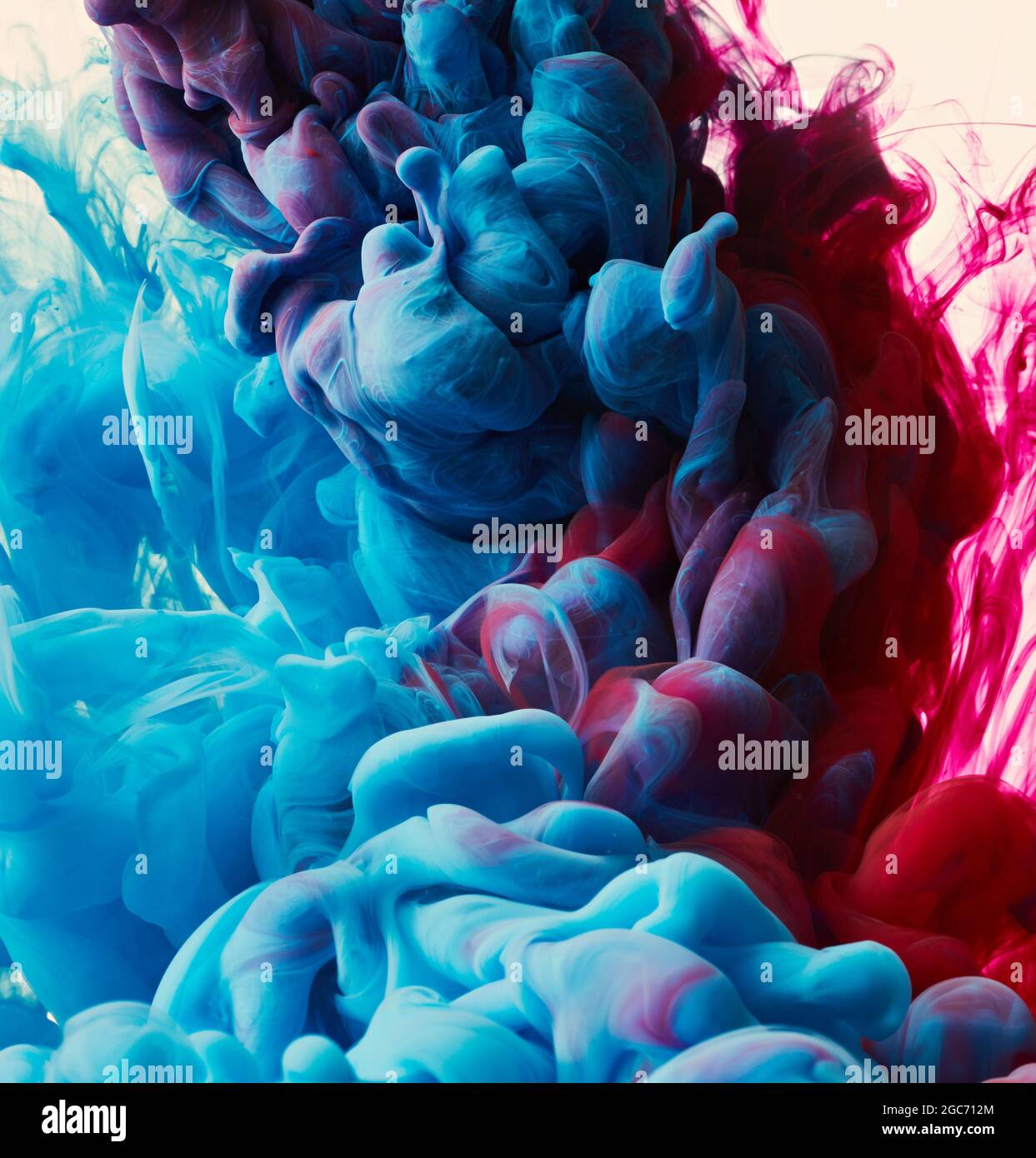 Color drop in water. Abstract background Stock Photo - Alamy