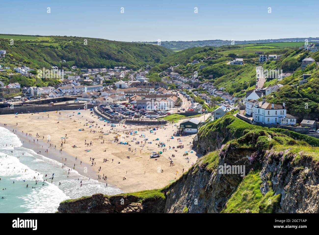 Portreath cornwall village hi-res stock photography and images - Alamy