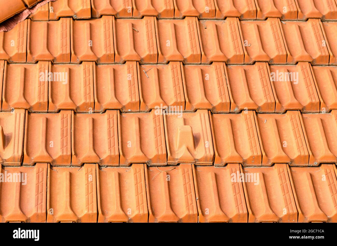 House with roofs and tiles in the shape of a roof and roofs for snow ...