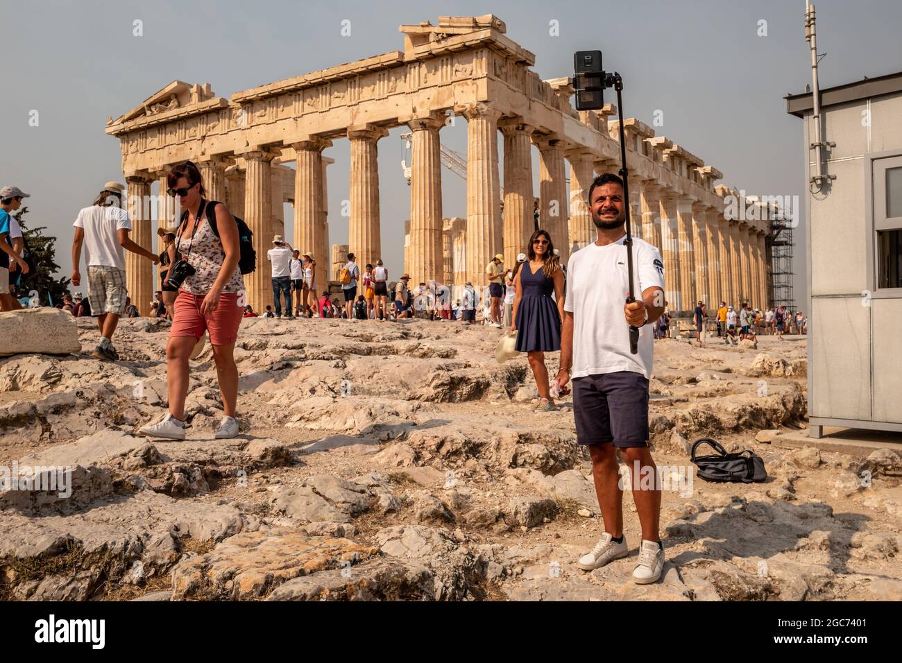 Athens, August 4th 2021: The Parthenon in Athens Stock Photo - Alamy