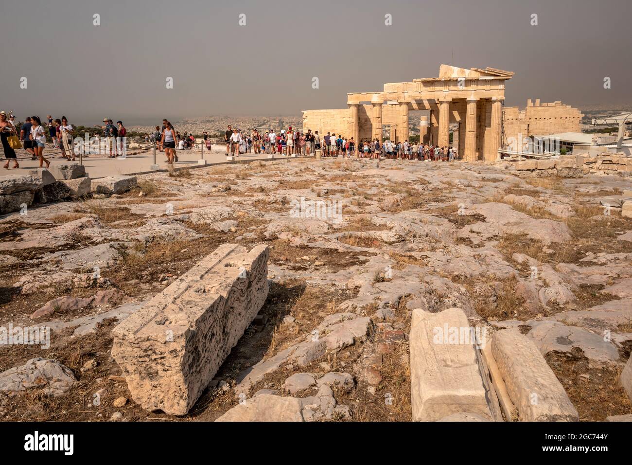 Athens, August 4th 2021: The Parthenon in Athens Stock Photo - Alamy