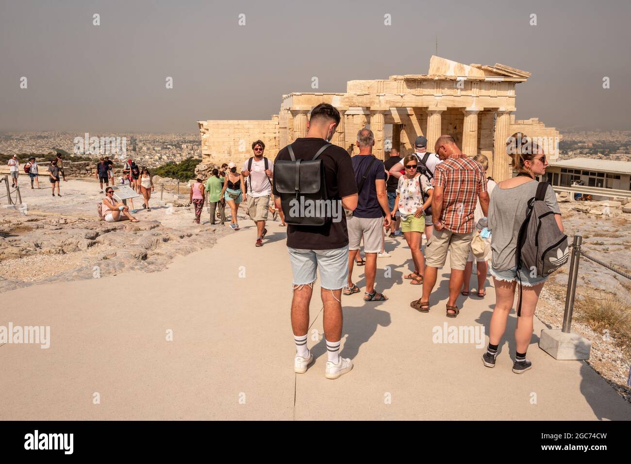 Athens, August 4th 2021: The Parthenon in Athens Stock Photo - Alamy