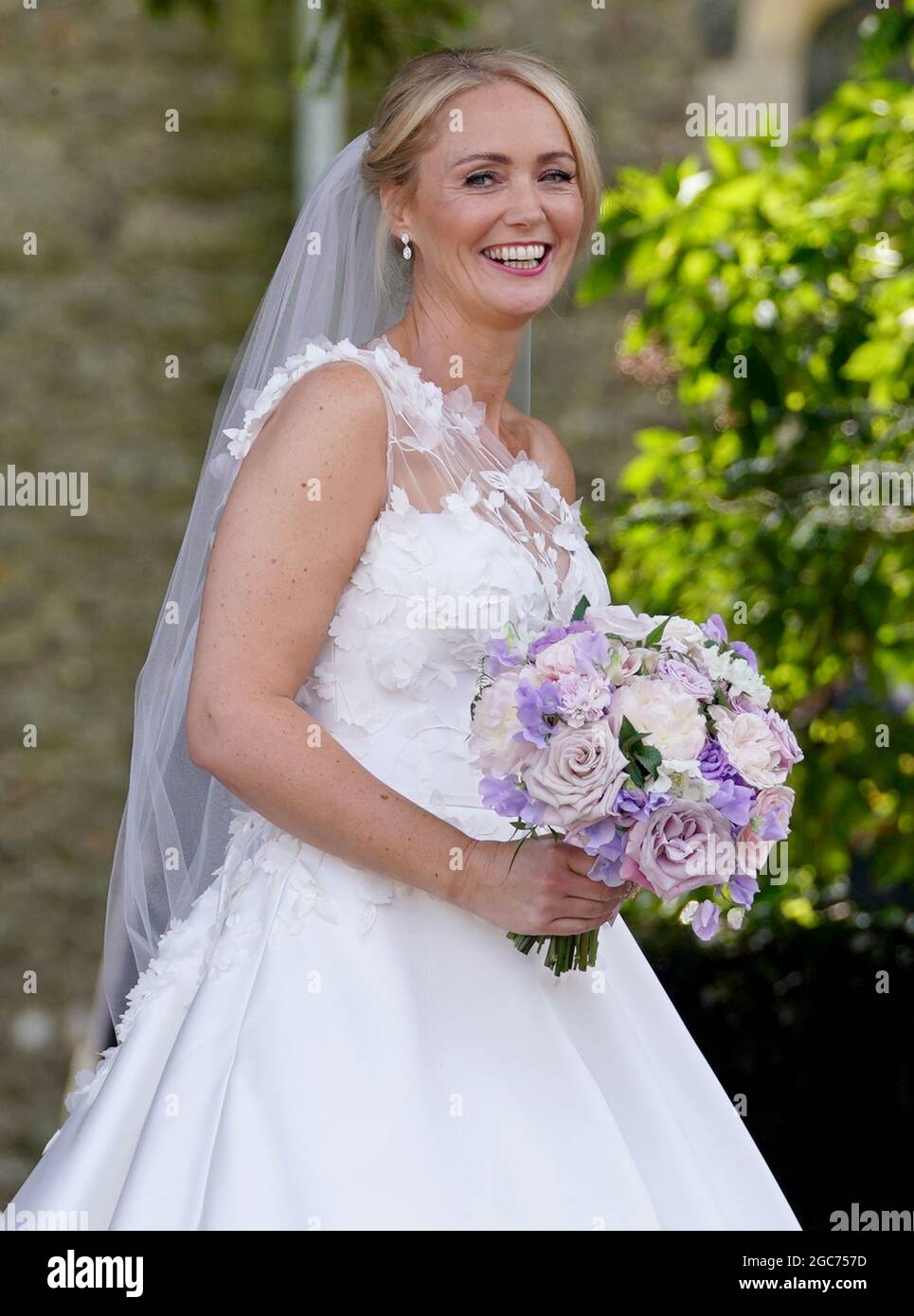Anne-Marie Corbett arrives at St Michael's church, Heckfield in ...