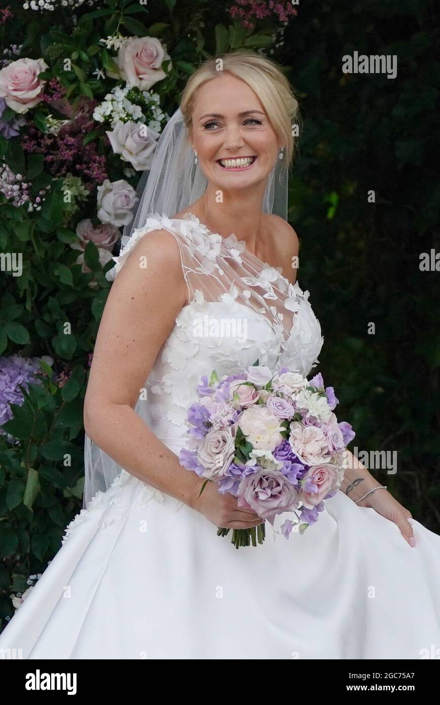 Anne-Marie Corbett arrives at St Michael's church, Heckfield in ...