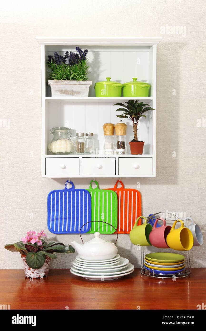 Beautiful kitchen interior Stock Photo - Alamy