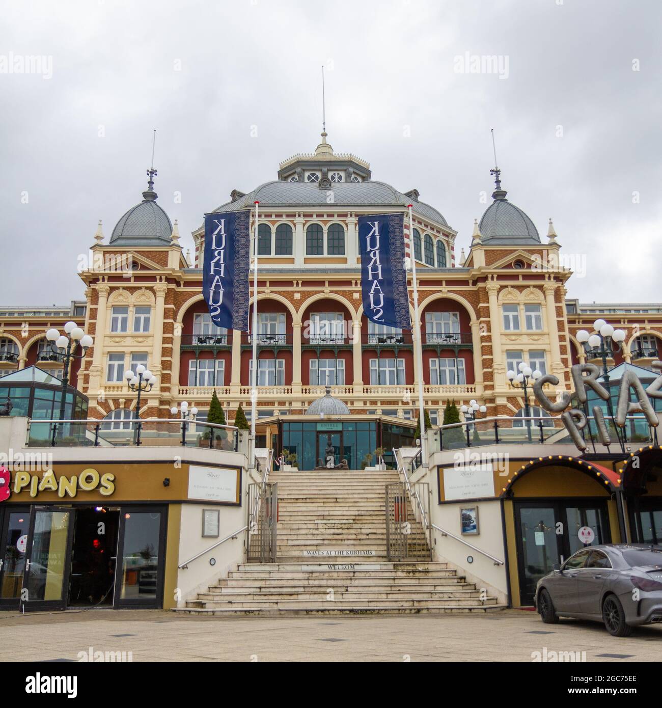 Entrance to the Kurhaus Stock Photo - Alamy