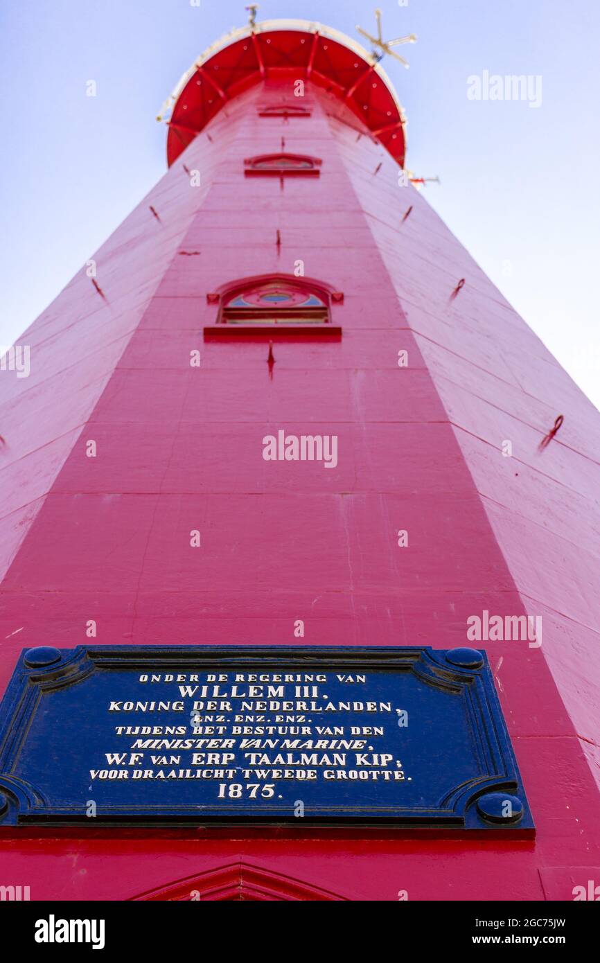 The red lighthouse of Scheveningen Stock Photo - Alamy